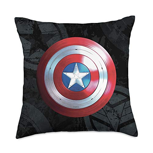 Marvel The Falcon and The Winter Soldier Captain America Shield Throw Pillow, 18x18, Multicolor