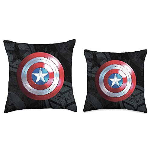 Marvel The Falcon and The Winter Soldier Captain America Shield Throw Pillow, 18x18, Multicolor