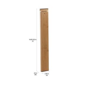 Simplify 2 Pack Large Bamboo Adjustable Drawer Dividers | Dimensions: 16.9" x 0.6" x 2.36" | Expands 17-22 “ | Bedroom | Kitchen Organization | Drawer Divider | Bamboo