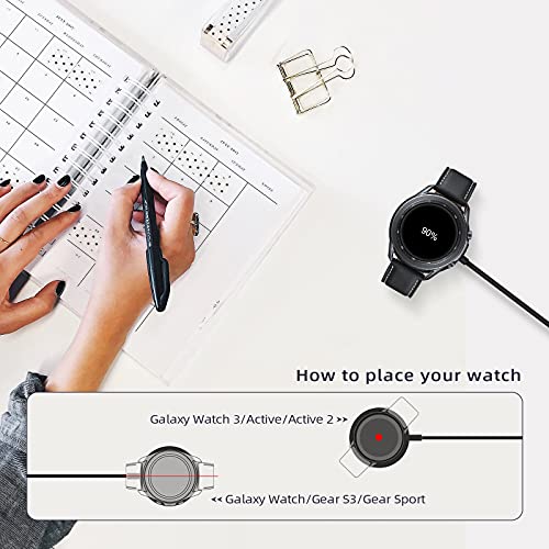 Watch Charger Compatible with Samsung Galaxy Watch, Portable Charging Dock for Galaxy Watch 5 Pro 45mm, Galaxy Watch 5 40mm/44mm, Galaxy Watch 4/3, Galaxy Watch Active 2/1,Galaxy Watch, Gear Sport/S3