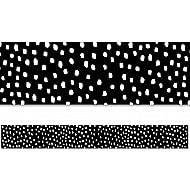 creative teaching press messy dots on black border (core decor, ez border) classroom décor