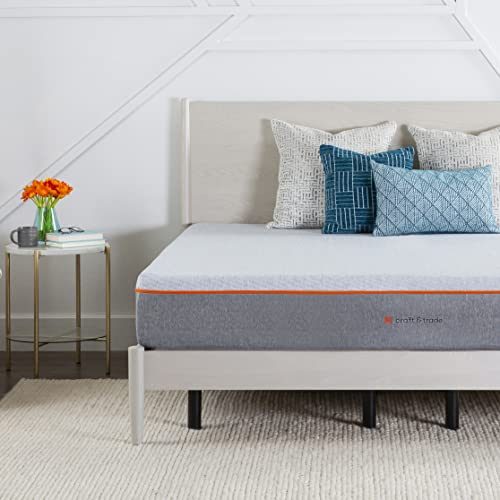 Craft & Trade Memory Foam Mattress, 12 Inch CopperGel Cooling, CertiPUR-US Certified, Bed-in-a-Box, Queen