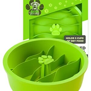 Mighty Paw Slow Feeder Dog Bowls | Dog Slow Feeder Bowl, Dog Food Bowl, Dog Bowl Slow Feeder, Slow Feeder Dog Bowl Large Breed and Small Dogs, Puppy Food Bowl, Dog Food Bowls Slow Feeder, Dog Puzzle