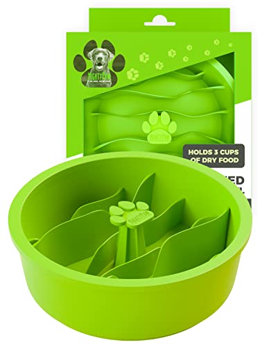 Mighty Paw Slow Feeder Dog Bowls | Dog Slow Feeder Bowl, Dog Food Bowl, Dog Bowl Slow Feeder, Slow Feeder Dog Bowl Large Breed and Small Dogs, Puppy Food Bowl, Dog Food Bowls Slow Feeder, Dog Puzzle