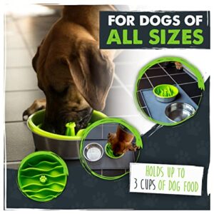 Mighty Paw Slow Feeder Dog Bowls | Dog Slow Feeder Bowl, Dog Food Bowl, Dog Bowl Slow Feeder, Slow Feeder Dog Bowl Large Breed and Small Dogs, Puppy Food Bowl, Dog Food Bowls Slow Feeder, Dog Puzzle