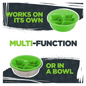 Mighty Paw Slow Feeder Dog Bowls | Dog Slow Feeder Bowl, Dog Food Bowl, Dog Bowl Slow Feeder, Slow Feeder Dog Bowl Large Breed and Small Dogs, Puppy Food Bowl, Dog Food Bowls Slow Feeder, Dog Puzzle