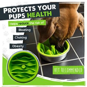 Mighty Paw Slow Feeder Dog Bowls | Dog Slow Feeder Bowl, Dog Food Bowl, Dog Bowl Slow Feeder, Slow Feeder Dog Bowl Large Breed and Small Dogs, Puppy Food Bowl, Dog Food Bowls Slow Feeder, Dog Puzzle