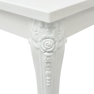 NusGear Dining Table 31.5"x31.5"x30" High Gloss White -382