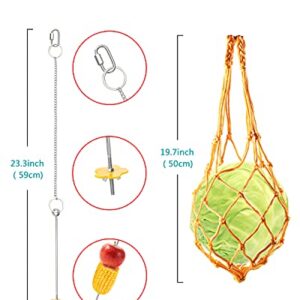 Woiworco 5 Packs Chicken Toys, Chicken Xylophone Toy for hens, Chicken Mirror Toys, Chicken Ladders Swing Toys and Vegetable Hanging Feeder Chicken Coop Accessories