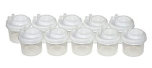 brazza outdoors set of 10 mini spice jars with sifter and cap (15)