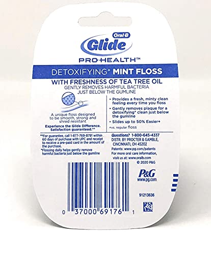 Oral-B Glide Mint Dental Floss with The Freshness of Tea Tree Oil 40m (Pack of 6)