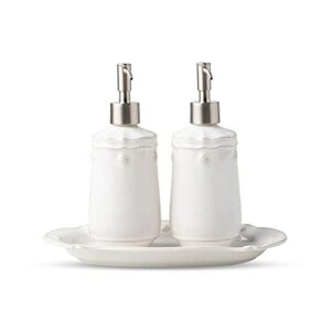 berry & thread whitewash 3pc kitchen essentials set