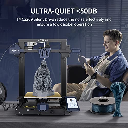 ANYCUBIC Vyper 3D Printer, Auto Leveling Upgrade Fast Integrated Structure Design with TMC2209 32 bit Silent Mainboard, Removable Magnetic Platform, 9.6" x 9.6" x 10.2" Printing Size