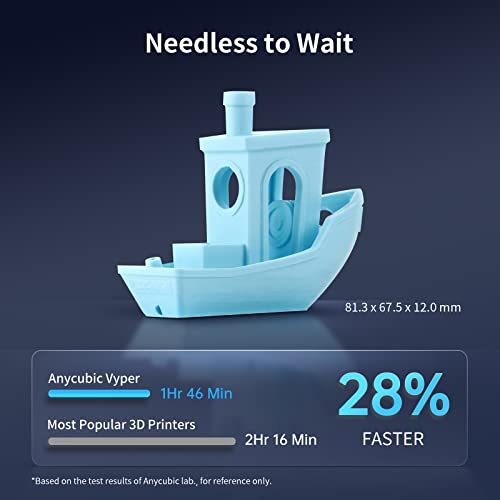 ANYCUBIC Vyper 3D Printer, Auto Leveling Upgrade Fast Integrated Structure Design with TMC2209 32 bit Silent Mainboard, Removable Magnetic Platform, 9.6" x 9.6" x 10.2" Printing Size