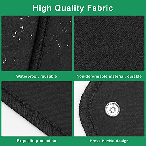 AngleKai Door Window Shade Cover for RV, 24 X 16 Inch Waterproof Thin Sun Shade for RV Door Window Camper Blackout Door Window Shade