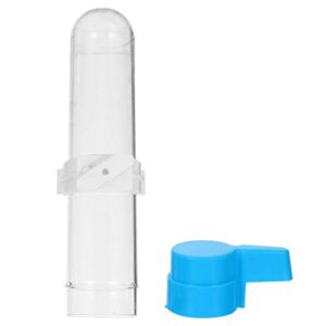 popetpop pet supplies 5pcs bird feeders bird water dispensers for cage pet bird plastic drinking bottle containers for pet parrot birds budgie lovebirds cockatiel 120ml pet water bottle