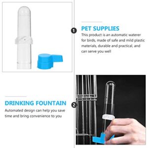 POPETPOP Pet Supplies 5pcs Bird Feeders Bird Water Dispensers for Cage Pet Bird Plastic Drinking Bottle Containers for Pet Parrot Birds Budgie Lovebirds Cockatiel 120ml Pet Water Bottle