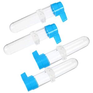 POPETPOP Pet Supplies 5pcs Bird Feeders Bird Water Dispensers for Cage Pet Bird Plastic Drinking Bottle Containers for Pet Parrot Birds Budgie Lovebirds Cockatiel 120ml Pet Water Bottle