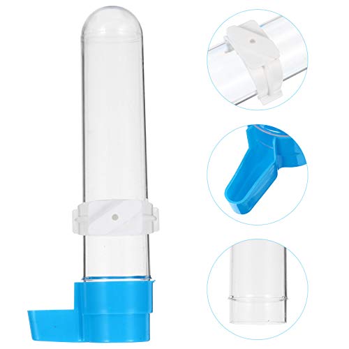 POPETPOP Pet Supplies 5pcs Bird Feeders Bird Water Dispensers for Cage Pet Bird Plastic Drinking Bottle Containers for Pet Parrot Birds Budgie Lovebirds Cockatiel 120ml Pet Water Bottle