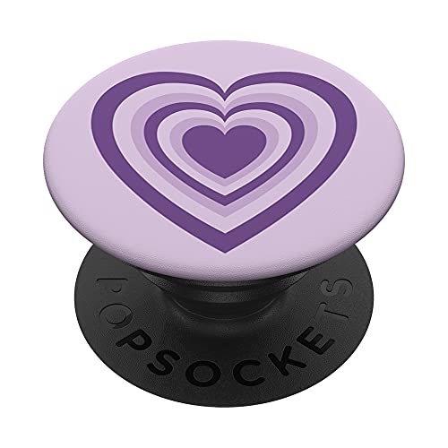 Lavender Purple Love Heart Coffee Latte Pattern PopSockets Swappable PopGrip