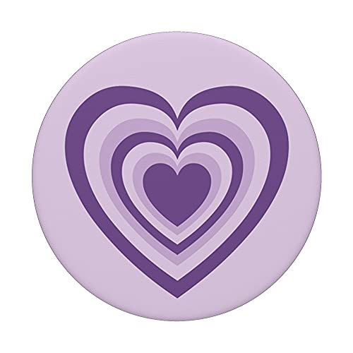 Lavender Purple Love Heart Coffee Latte Pattern PopSockets Swappable PopGrip