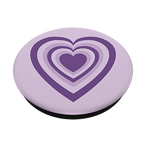 Lavender Purple Love Heart Coffee Latte Pattern PopSockets Swappable PopGrip