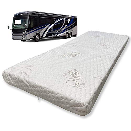 Foamma 5” x 28” x 72” Camper/RV Travel High-Density Foam Bunk Mattress, Made in USA, Comfortable, Travel Trailer, CertiPUR-US Certified