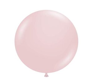 tuftex cameo pink party latex balloons, 17"