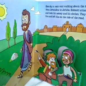 The Clever Factory The Story of Creation, Prodigal Son, Good Samaritan, and Zacchaeus Pop Up Books - Set of 4 Multicolored