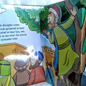 The Clever Factory The Story of Creation, Prodigal Son, Good Samaritan, and Zacchaeus Pop Up Books - Set of 4 Multicolored