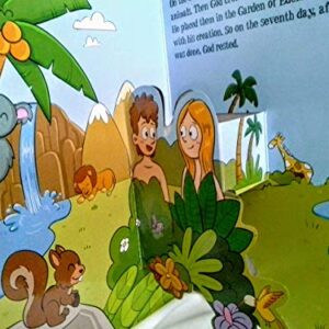 The Clever Factory The Story of Creation, Prodigal Son, Good Samaritan, and Zacchaeus Pop Up Books - Set of 4 Multicolored