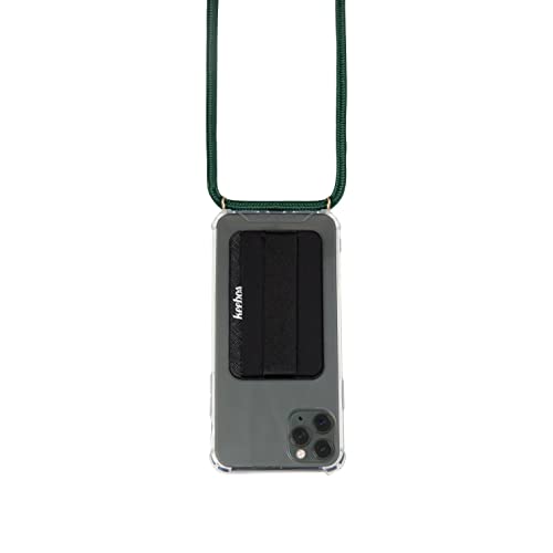 Keebos Green Crossbody Phone Case with Strap and Card Holder Wallet Phone Case, Designed for All iPhones Including iPhone 12