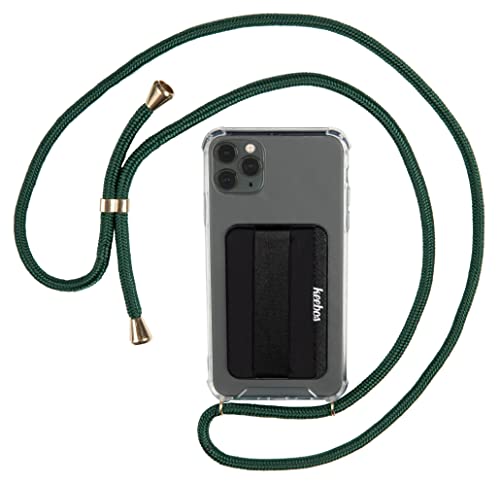 Keebos Green Crossbody Phone Case with Strap and Card Holder Wallet Phone Case, Designed for All iPhones Including iPhone 12