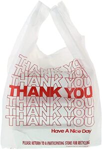 concession essentials thank you bags pack of 300ct white