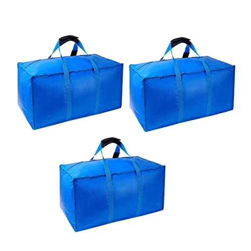 Generic Moving Bags,Storage Totes,Extra Large Storage Bags,Packing Bags with Strong Handles and Zippers for Moving,Travelling,College Dorm,Camping,Christmas Decorations Storage,Bedroom Closet (3)