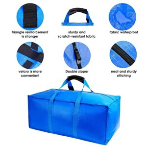 Generic Moving Bags,Storage Totes,Extra Large Storage Bags,Packing Bags with Strong Handles and Zippers for Moving,Travelling,College Dorm,Camping,Christmas Decorations Storage,Bedroom Closet (3)