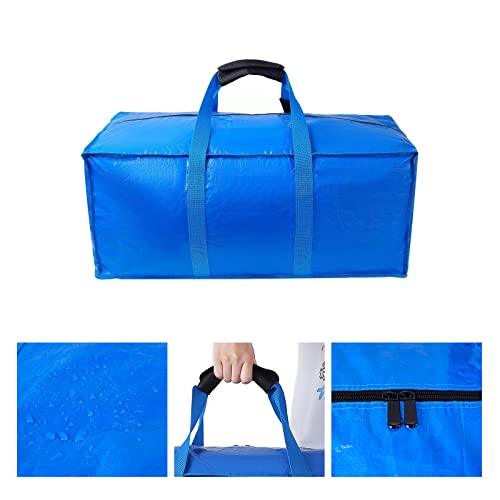 Generic Moving Bags,Storage Totes,Extra Large Storage Bags,Packing Bags with Strong Handles and Zippers for Moving,Travelling,College Dorm,Camping,Christmas Decorations Storage,Bedroom Closet (3)