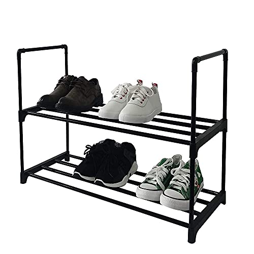 JZHHRPP 2-Tier shoe racks shoe rack storage shoe rack small shoe rack door shoe rack living room shoe rack bedroom shoe rack 70x30x46cm