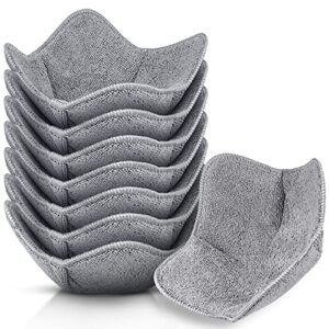 8 pieces bowl holders microwave safe bowl pot holder for hot soup, food, meals (grey)