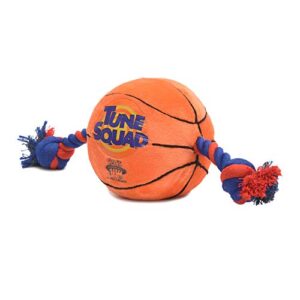 LOONEY TUNES Space Jam 2: Basketball Rope Pull Dog Toy | Fun and Cute Dog Toy Officially Licensed by Warner Bros Space Jam | Large Dogg Chew Toy, 12 in