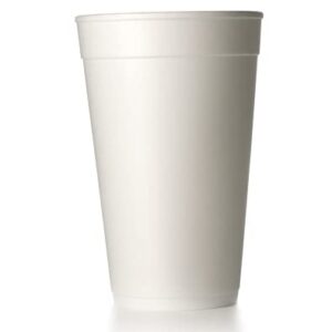 Concession Essentials 16oz Disposable White Foam Cups - Pack of 100ct