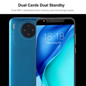 Xiuganpo Rugged Unlocked Cell Phones, M30Plus 5.72In International Version 3G Smartphone for Android System, Dual Sim + Dedicated Micro Memory Card Slot Storage Space, 100‑240V(blue2)