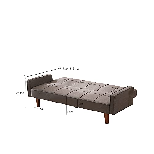 LTT Futon Sofa Bed, Sleeper Sofa, Folding Sofa Bed Dual-Purpose Multi-Functional Folding Bed Suitable for Small Space Configuration Apartment Dormitory