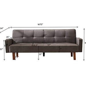 LTT Futon Sofa Bed, Sleeper Sofa, Folding Sofa Bed Dual-Purpose Multi-Functional Folding Bed Suitable for Small Space Configuration Apartment Dormitory