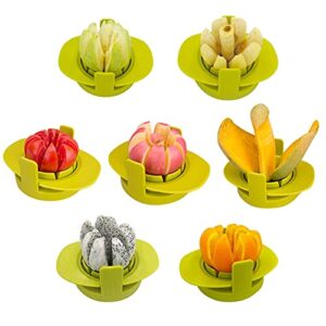 Atopov 4 in 1 Apple Slicer Mango Pear Tomato Slicer Combo, Fruit Cutter and Corer，Mango Slicers and Corer, Fruit Slicer Can also be used for Oranges, Potatoes, Round Fruits