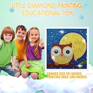 cupmod 6 Pieces 5D Diamond Painting Kit for Kids, Full Drill Diamond Painting Kits for Beginners DIY Diamond Art Craft Set for Home Wall Decor 6x6 inch