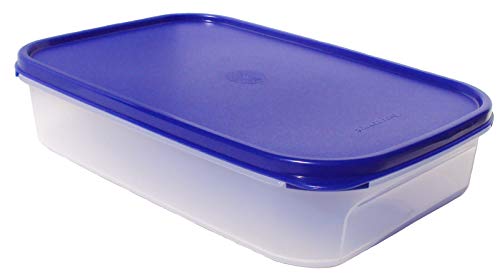 Tupperware Modular Mates 8.5 Cup Rectangle 1 Container Sapphire Blue Seal