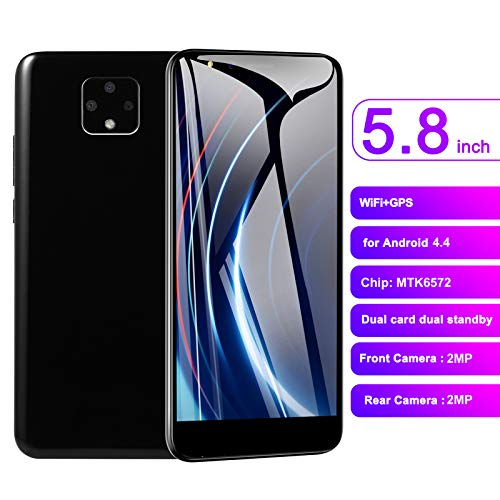 Smartphone Unlocked Cell Phones Blu Phone Unlocked, 5.8in HD Display Mobile Phones Dual Card Dual Standby Face Recognition & Fingerprint Recognition Multi-Function for Android Phone Unlocked