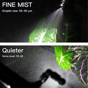 MRREPTILE Automatic Mister for Reptiles, Terrarium Fogger Misting System, Rainforest Sprayer, Indoor Plant Watering System, for Reptiles/Chameleons/Herbs