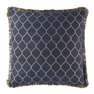 croscill valentina euro sham with navy finish 2a0-502o0-9018-410